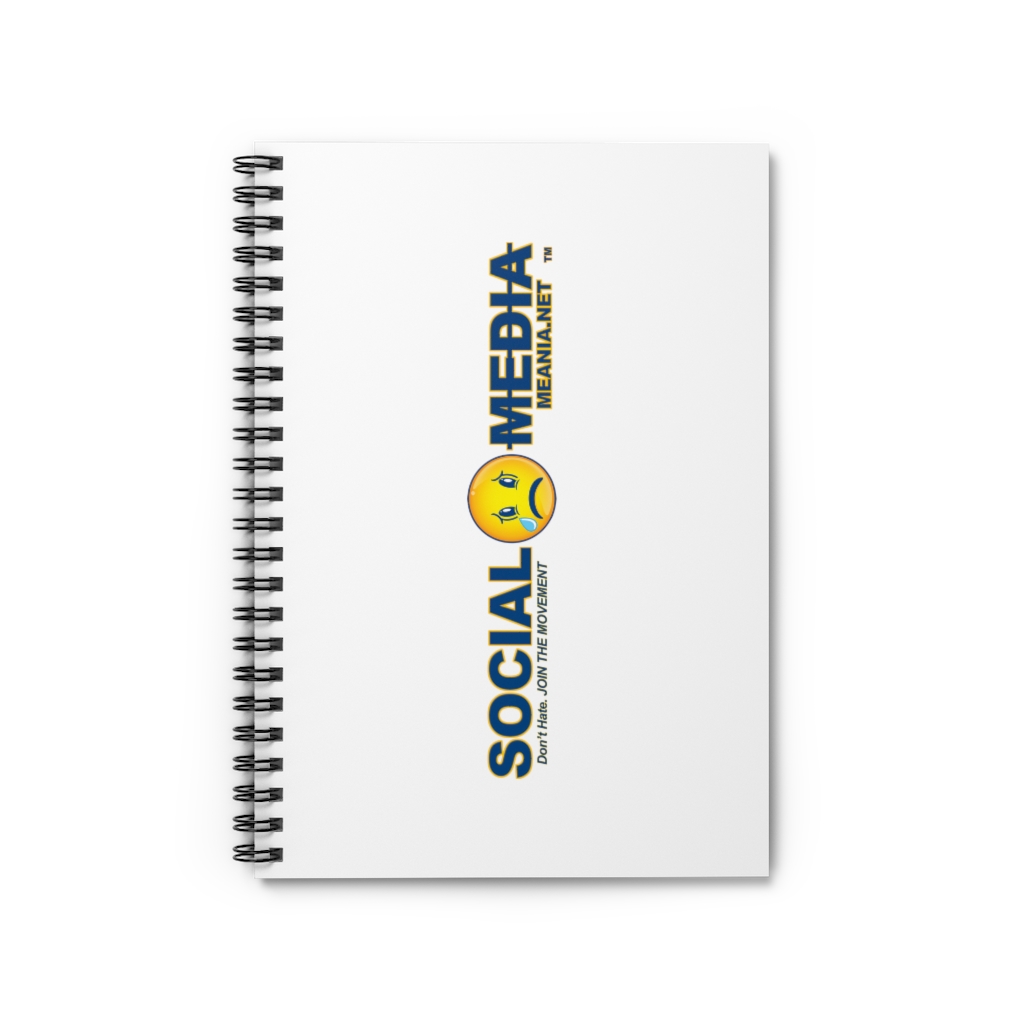 Spiral Notebook Ruled Line Social Meania